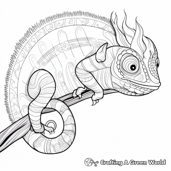 Chameleon Coloring Pages - Free & Printable!