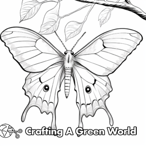 Luna Moth Coloring Pages - Free & Printable!