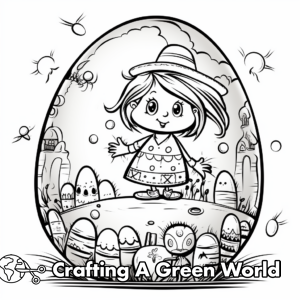 Easter Eggs Coloring Pages - Free & Printable!