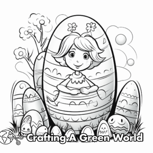 Easter Eggs Coloring Pages - Free & Printable!