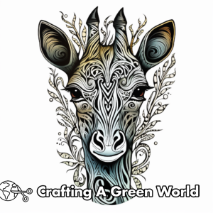 Giraffe For Adults Coloring Pages - Free & Printable!
