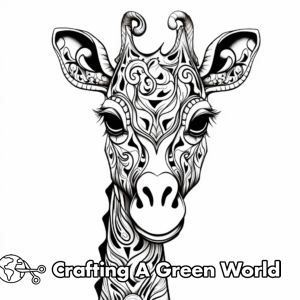 Giraffe Coloring Pages For Adults - Free & Printable!