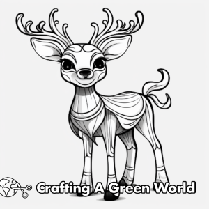 Reindeer Coloring Pages - Free & Printable!