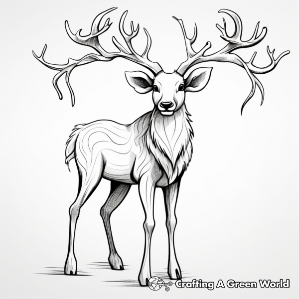 Reindeer Coloring Pages - Free & Printable!