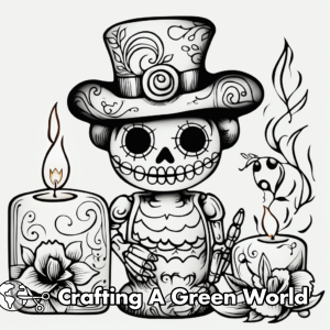 Day Of The Dead Coloring Pages - Free & Printable!