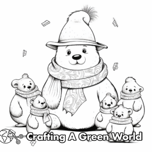 Groundhog Day Coloring Pages - Free & Printable!