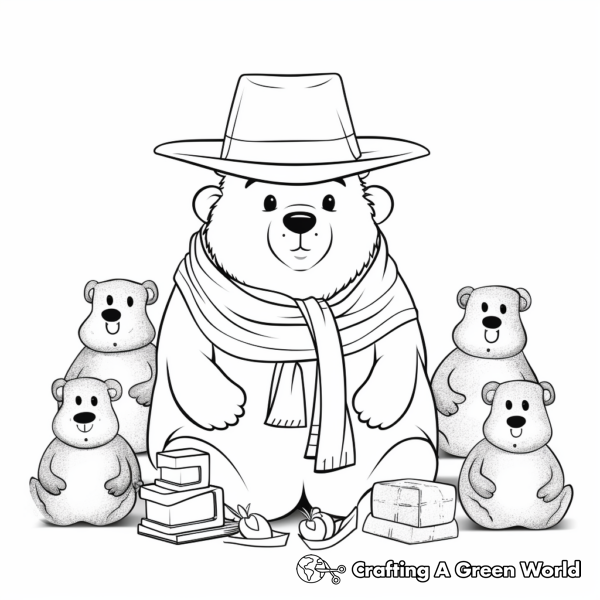 Groundhog Day Coloring Pages - Free & Printable!