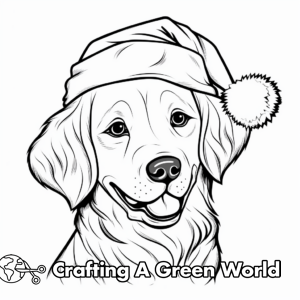 Christmas Dog Coloring Pages - Free & Printable!