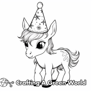 Unicorn Birthday Coloring Pages - Free & Printable!
