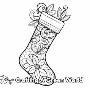 Stocking Coloring Pages - Free & Printable!