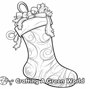 Stocking Coloring Pages - Free & Printable!