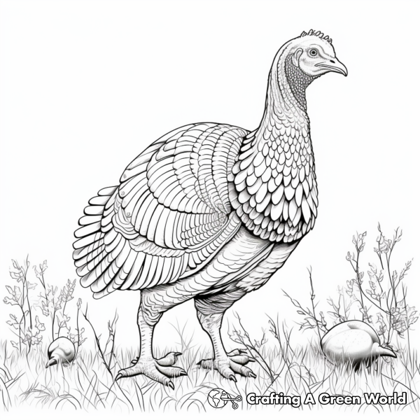 Wild Turkey Coloring Pages - Free & Printable!