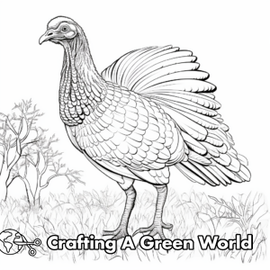 Wild Turkey Coloring Pages - Free & Printable!