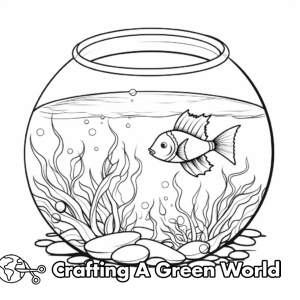 Fish Bowl Coloring Pages - Free & Printable!