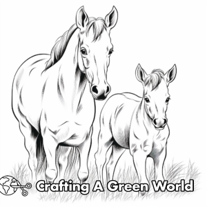 Foal Coloring Pages - Free & Printable!
