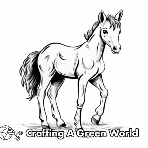 Foal Coloring Pages - Free & Printable!