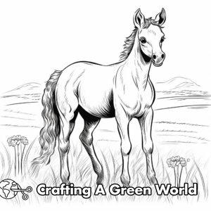 Foal Coloring Pages - Free & Printable!