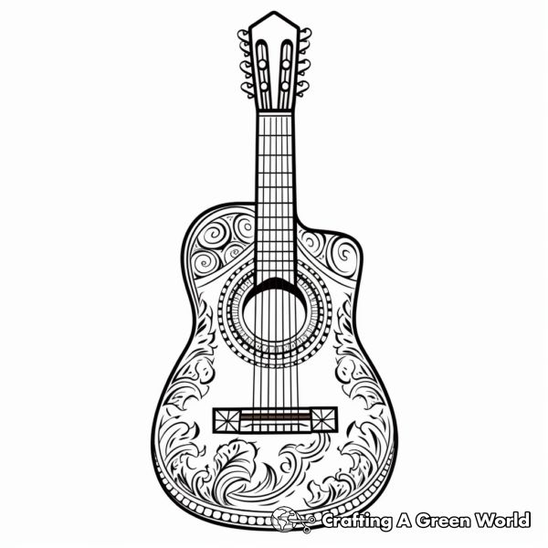 Guitar Coloring Pages - Free & Printable!