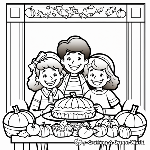 Happy Thanksgiving Sign Coloring Pages - Free & Printable!