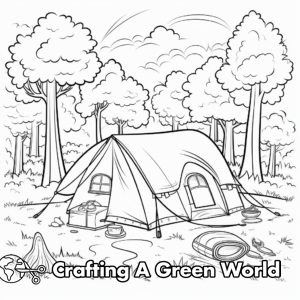 Camping Coloring Pages - Free & Printable!