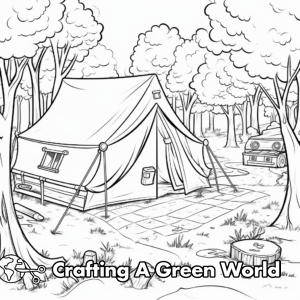 Camping Coloring Pages - Free & Printable!