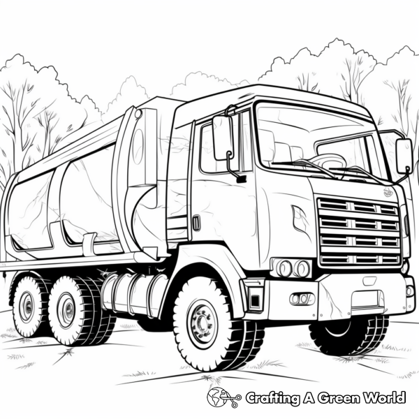 Recycling Truck Coloring Pages - Free & Printable!
