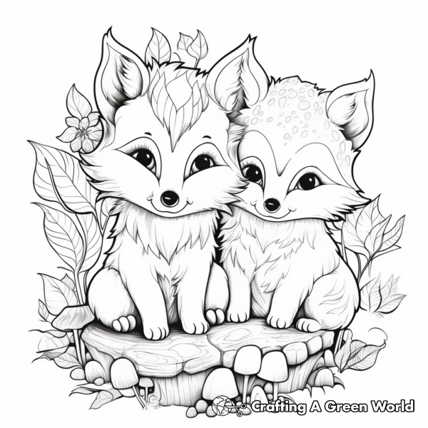 Cute Fox Coloring Pages - Free & Printable!