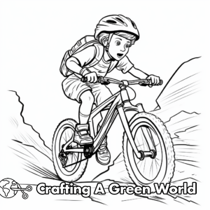 Mountain Bike Coloring Pages - Free & Printable!