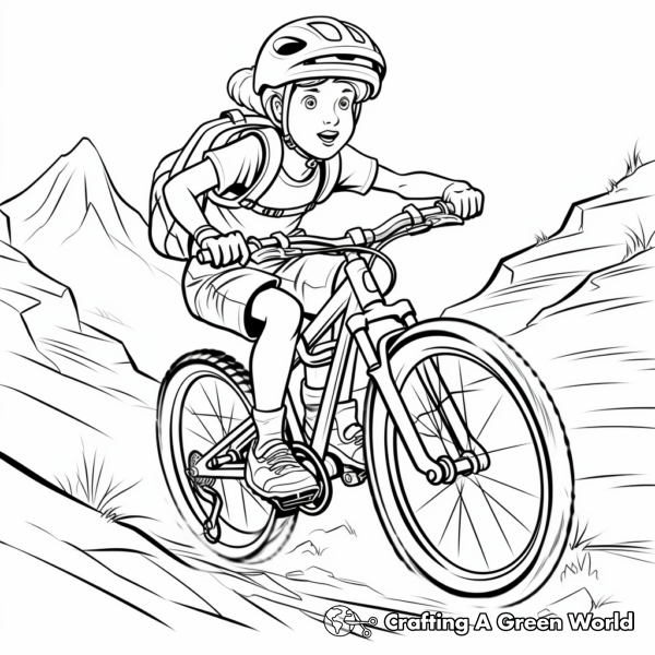 Mountain Bike Coloring Pages - Free & Printable!