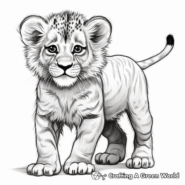 Realistic Lion Coloring Pages - Free & Printable!