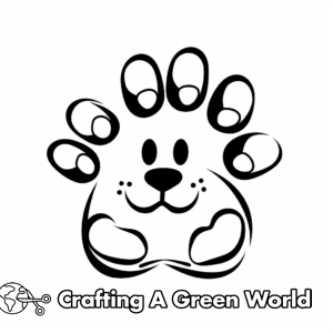 Paw Print Coloring Pages - Free & Printable!