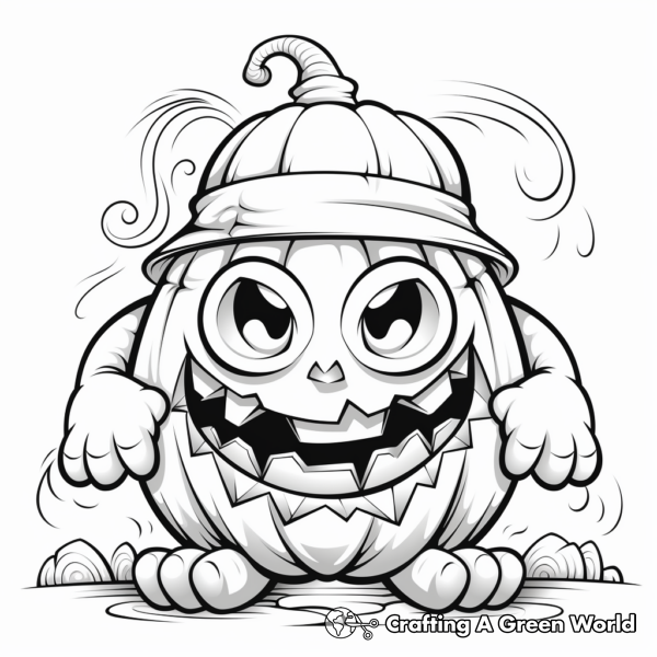 Halloween Preschool Coloring Pages - Free & Printable!