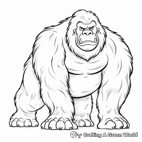 Gorilla Coloring Pages - Free & Printable!