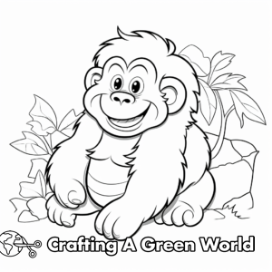 Gorilla Coloring Pages - Free & Printable!
