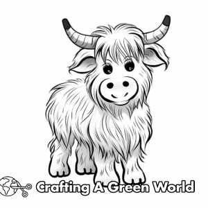 Highland Cow Coloring Pages - Free & Printable!