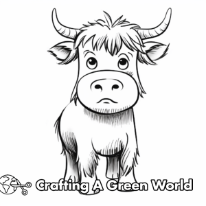Highland Cow Coloring Pages - Free & Printable!