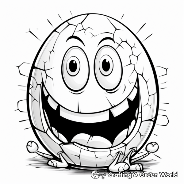 Cracked Egg Coloring Pages - Free & Printable!
