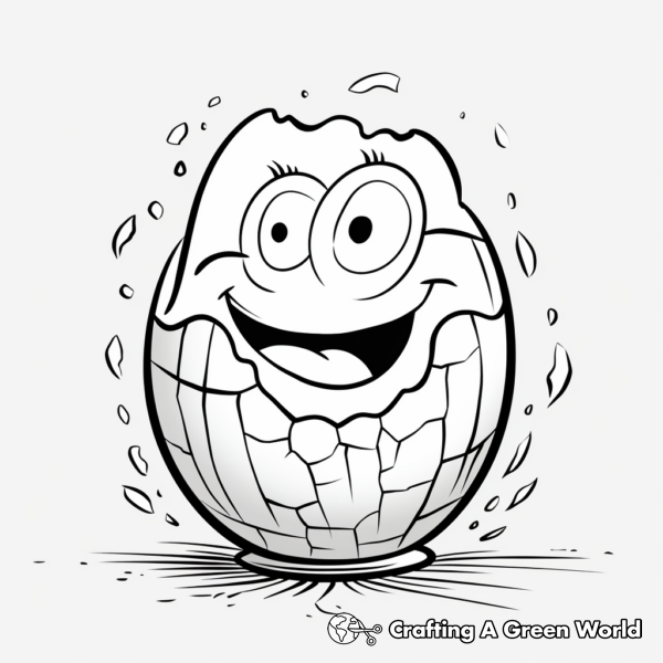 Cracked Egg Coloring Pages - Free & Printable!