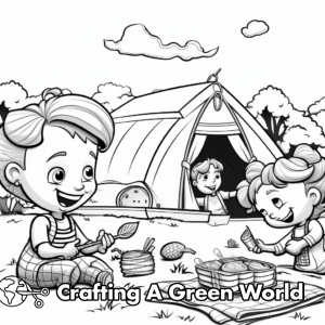 Camping Coloring Pages - Free & Printable!