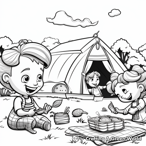 Camping Coloring Pages - Free & Printable!