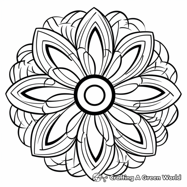Mandala Easy Coloring Pages - Free & Printable!