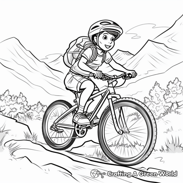 Mountain Bike Coloring Pages - Free & Printable!