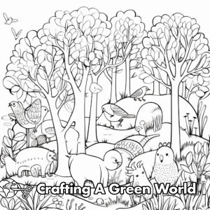 Forest Coloring Pages - Free & Printable!