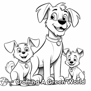 Dog And Cat Coloring Pages - Free & Printable!