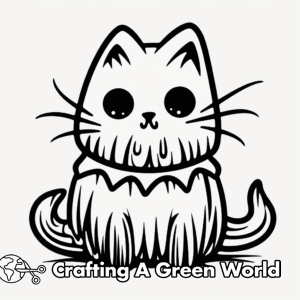 Halloween Cat Coloring Pages - Free & Printable!