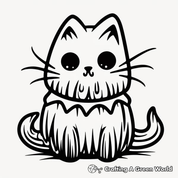 Halloween Cat Coloring Pages - Free & Printable!