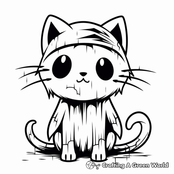Halloween Cat Coloring Pages - Free & Printable!