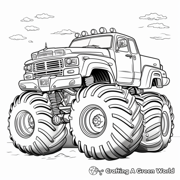 Police Monster Truck Coloring Pages - Free & Printable!