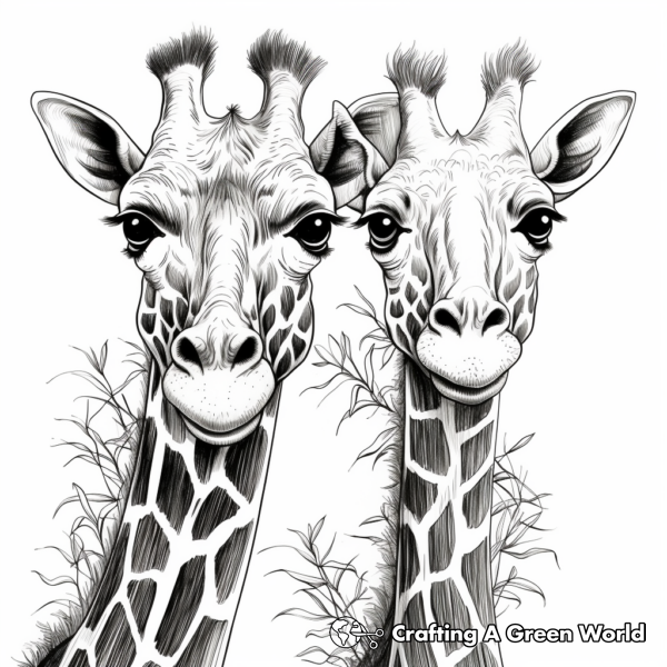 Giraffe Coloring Pages For Adults - Free & Printable!