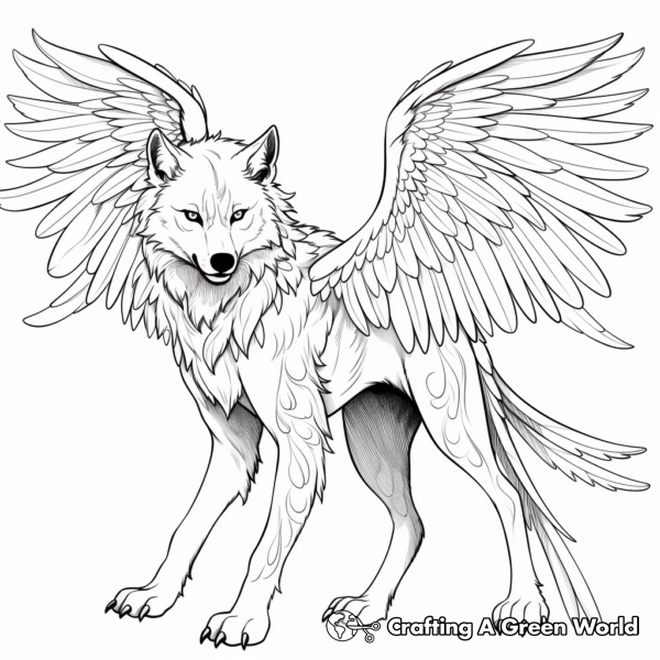 Wolves With Wings Coloring Pages - Free & Printable!